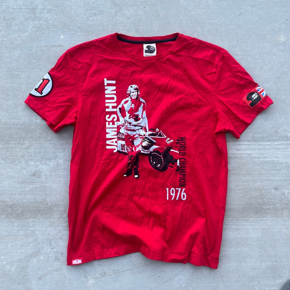 Rare James Hunt F1 1976 World Champ T-Shirt Hunziker … - Gem